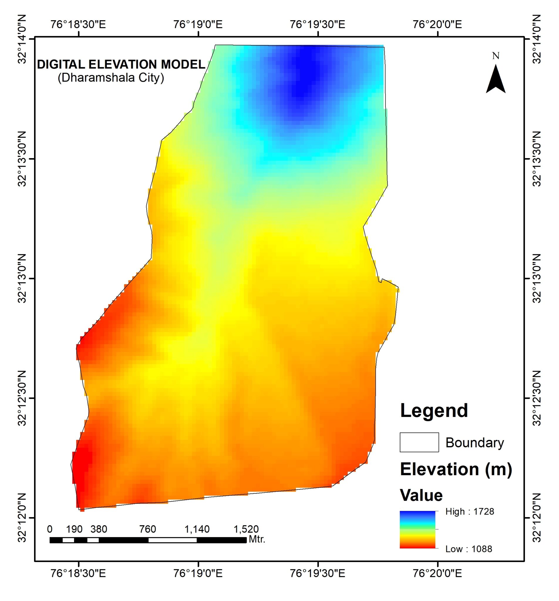 Exploring The Digital Elevation Model Of Dharamshala, Himachal Pradesh ...