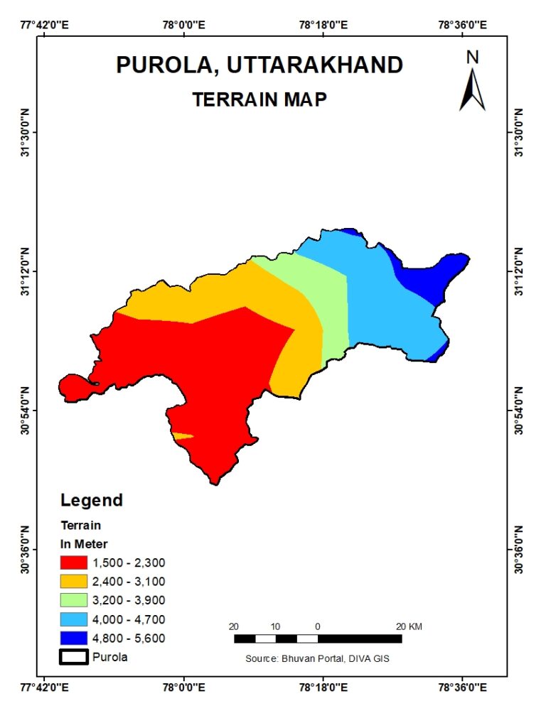 Unveiling The Topography Of Purola, Uttarakhand: A GIS-Based Terrain ...